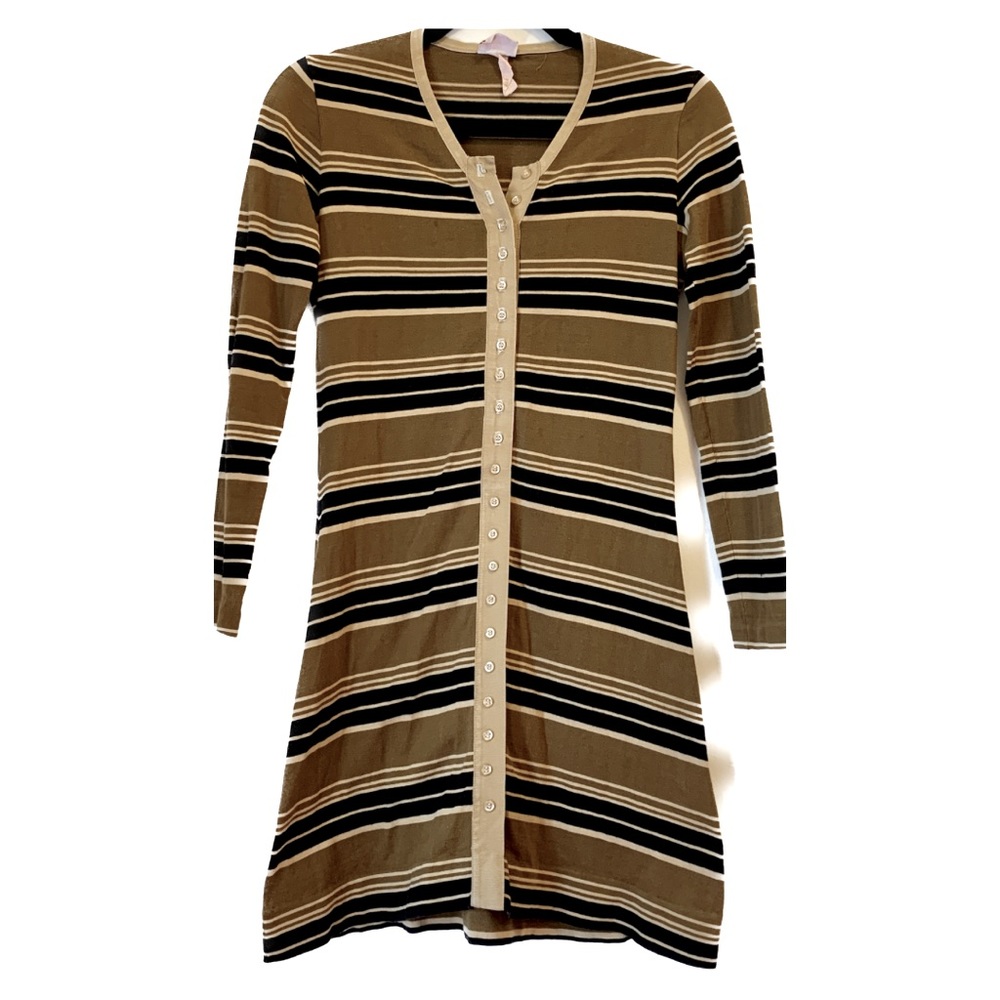 Rare “The Red Eye” 1960s Vintage Striped Henley Tunic… - Gem
